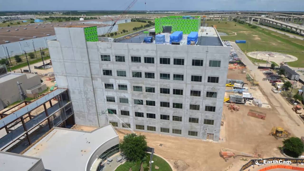 Memorial Hermann Katy Hospital Construction Time-Lapse - YouTube