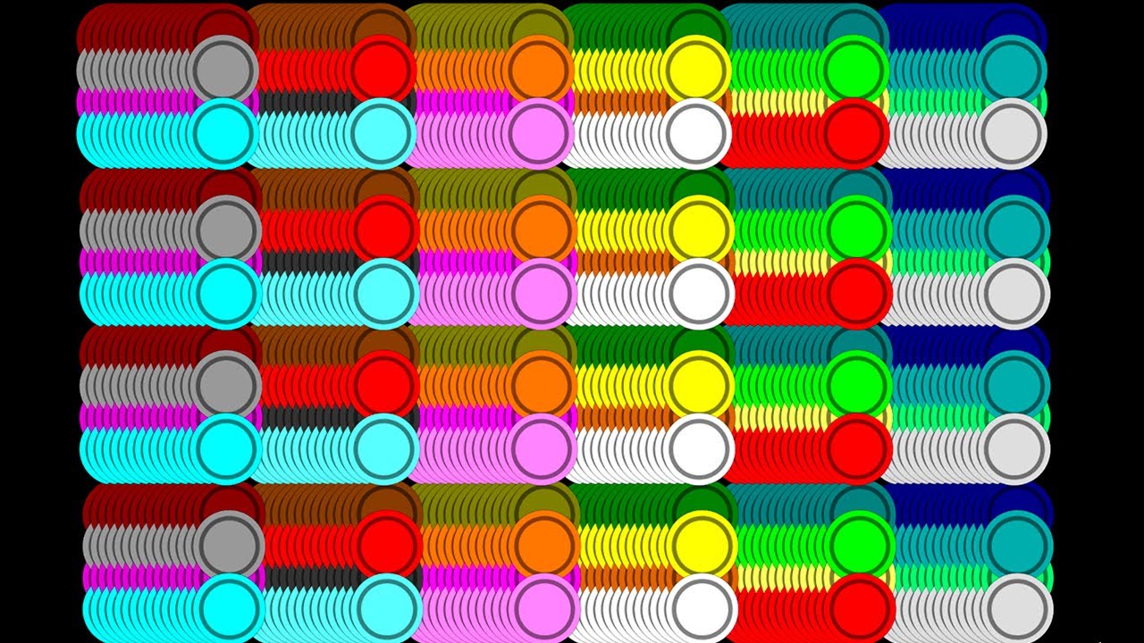 Don't Touch The Red - 26 Colors Worm Survival Race in Algodoo - YouTube