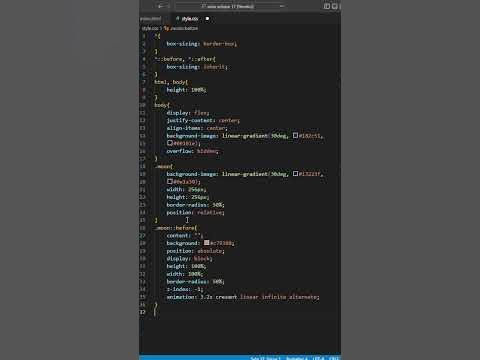 Solar Eclipse Animation #html #css #tutorial #tutorials #webdeveloper # ...