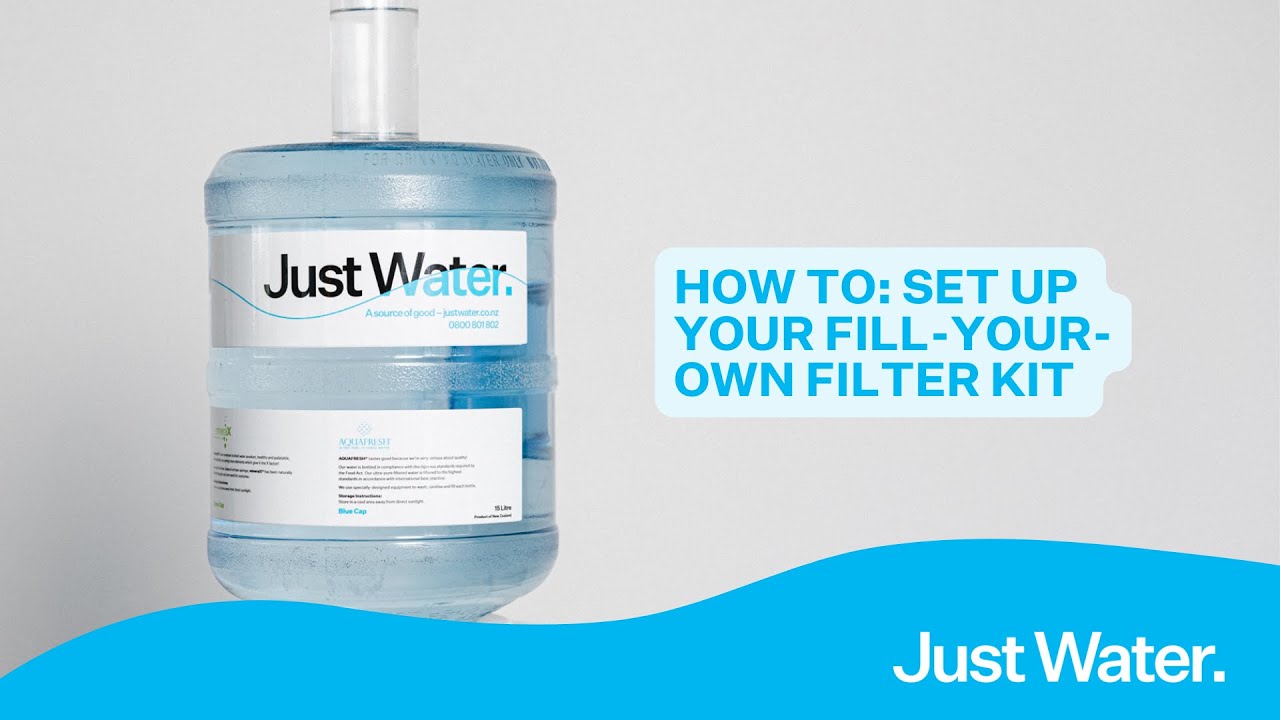 Just Water - Fill-Your-Own Filter Kit Installation - YouTube