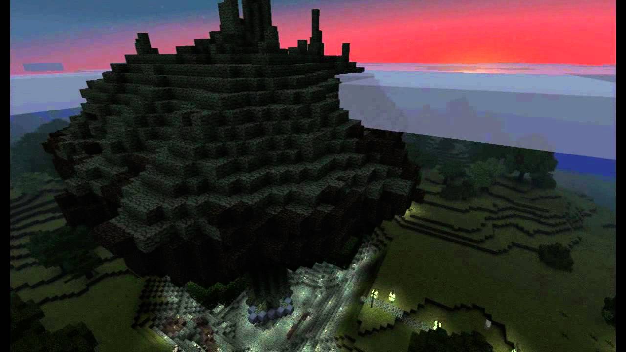 Minecraft - Upside Down Castle - YouTube