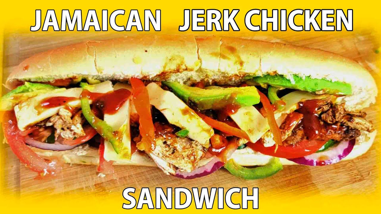 Jamaican Jerk chicken sandwich recipe. - YouTube