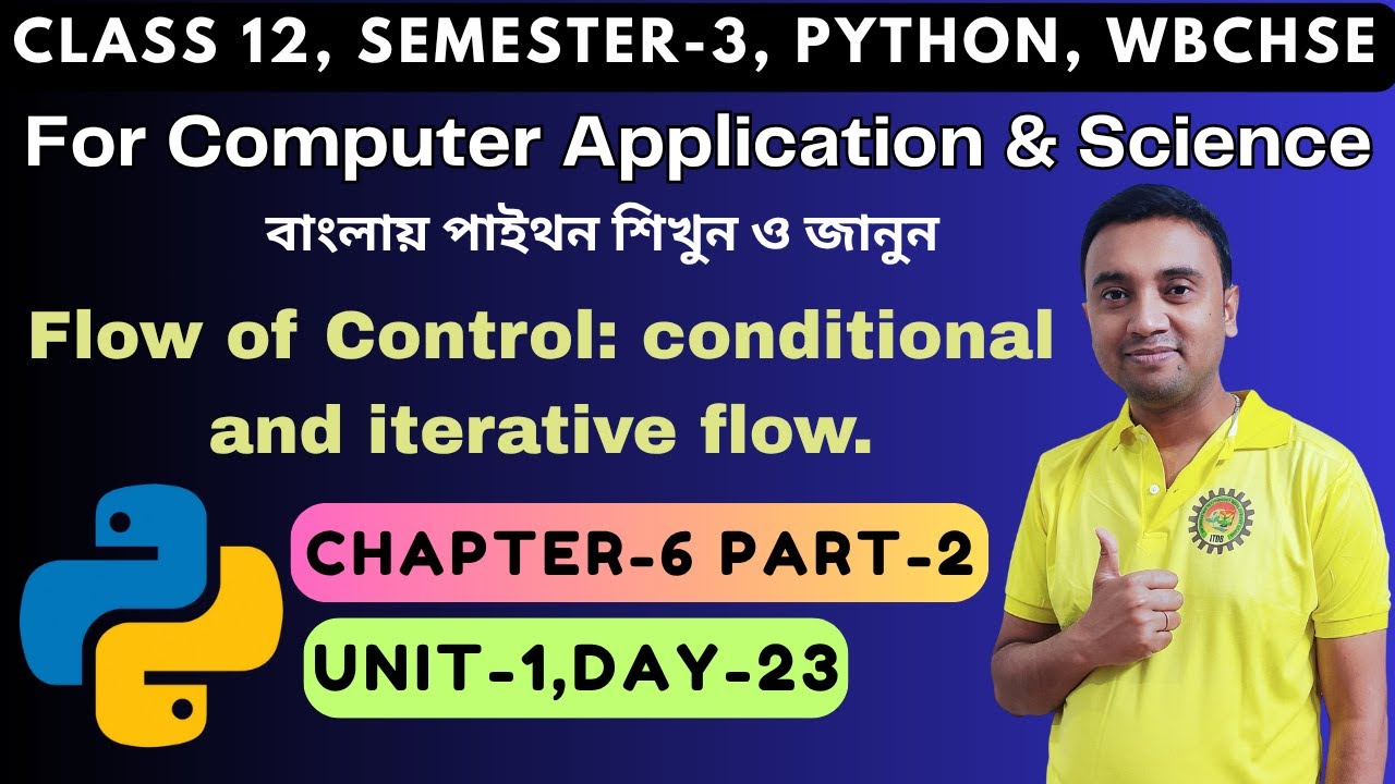 Python Programming | Chapter 6 Part 2 Unit 1 | Class12 Semester 3 ...