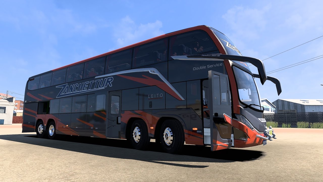 Marcopolo G8 1800 DD Bus passenger mod 1.49 | Euro Truck Simulator 2 ...