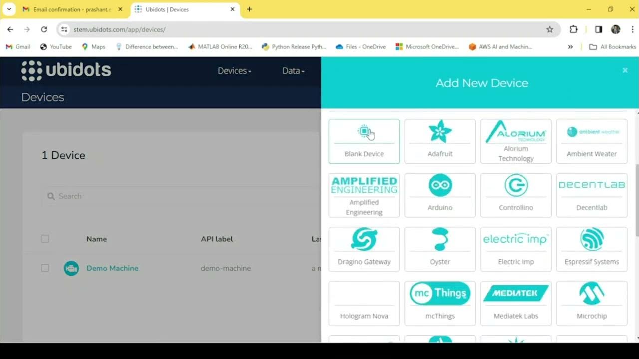 "Step-by-Step Guide: Building and Setting Up Device and Dashboard on Ubidots" - YouTube