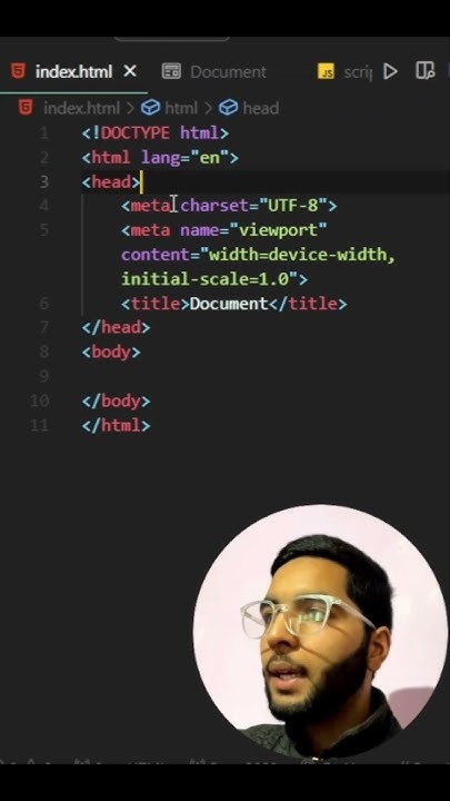 Understanding HTML Boilerplate Code Line By Line 🤩🔥 #webdevelopment - YouTube