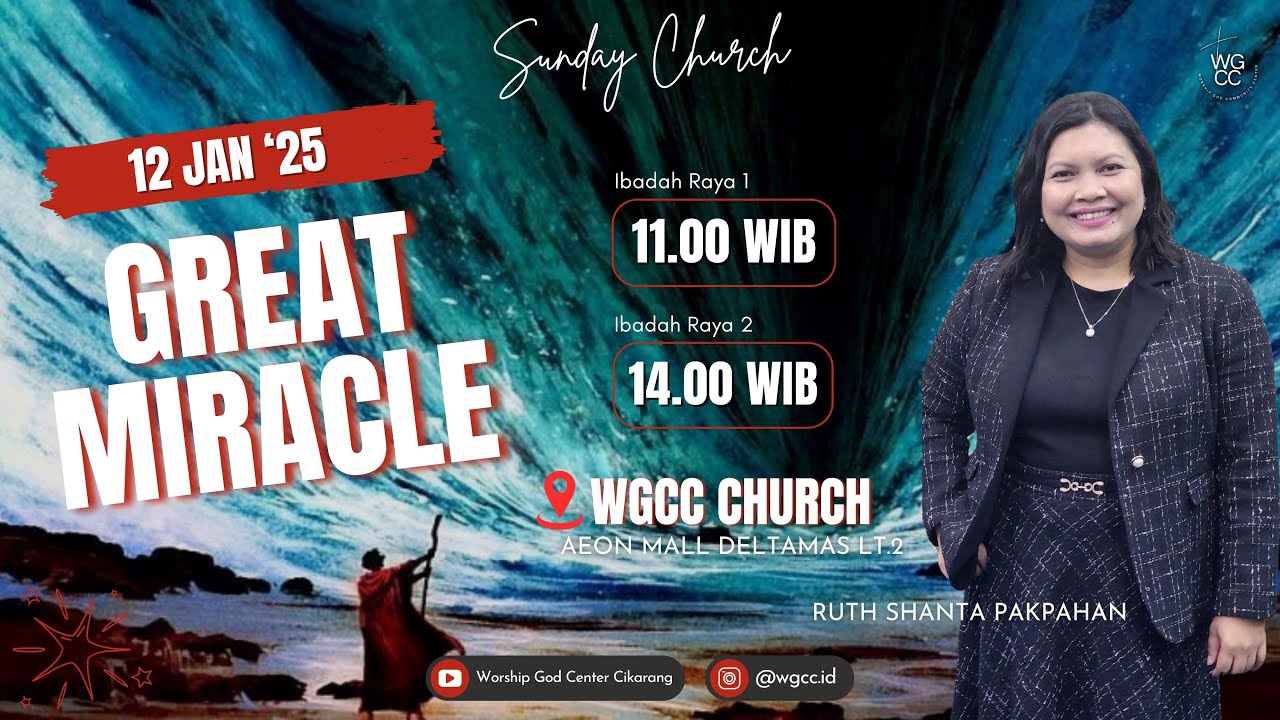 WGCC AEON DELTAMAS | IBADAH RAYA 2 | 14.00 WIB, 12 JANUARI 2025 | RUTH ...