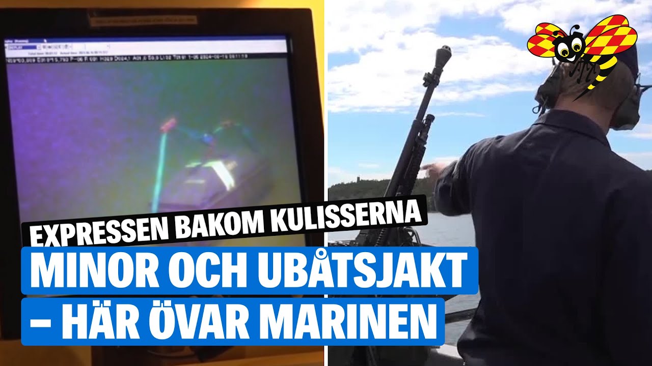 Minor och ubåtsjakt – Expressen följer med marinen till sjöss - YouTube