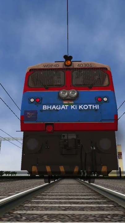 Camera Under WDP4D Locomotive In Msts open rails #shorts #viral #trains #msts - YouTube