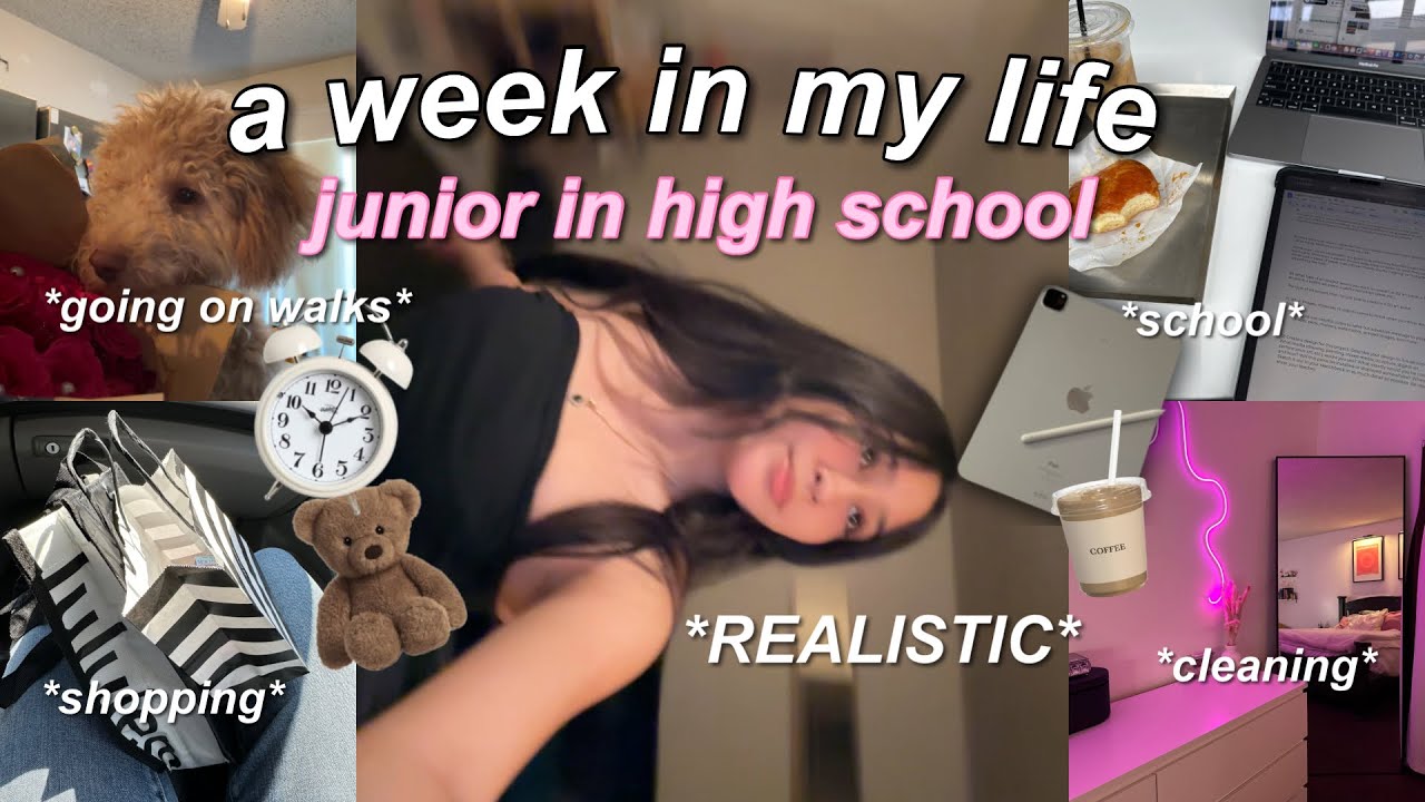 REALISTIC week in my life as a junior in highschool | being lazy ...