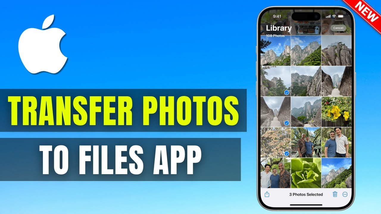 How To Transfer Photos To Files On iPhone iOS 18 - YouTube