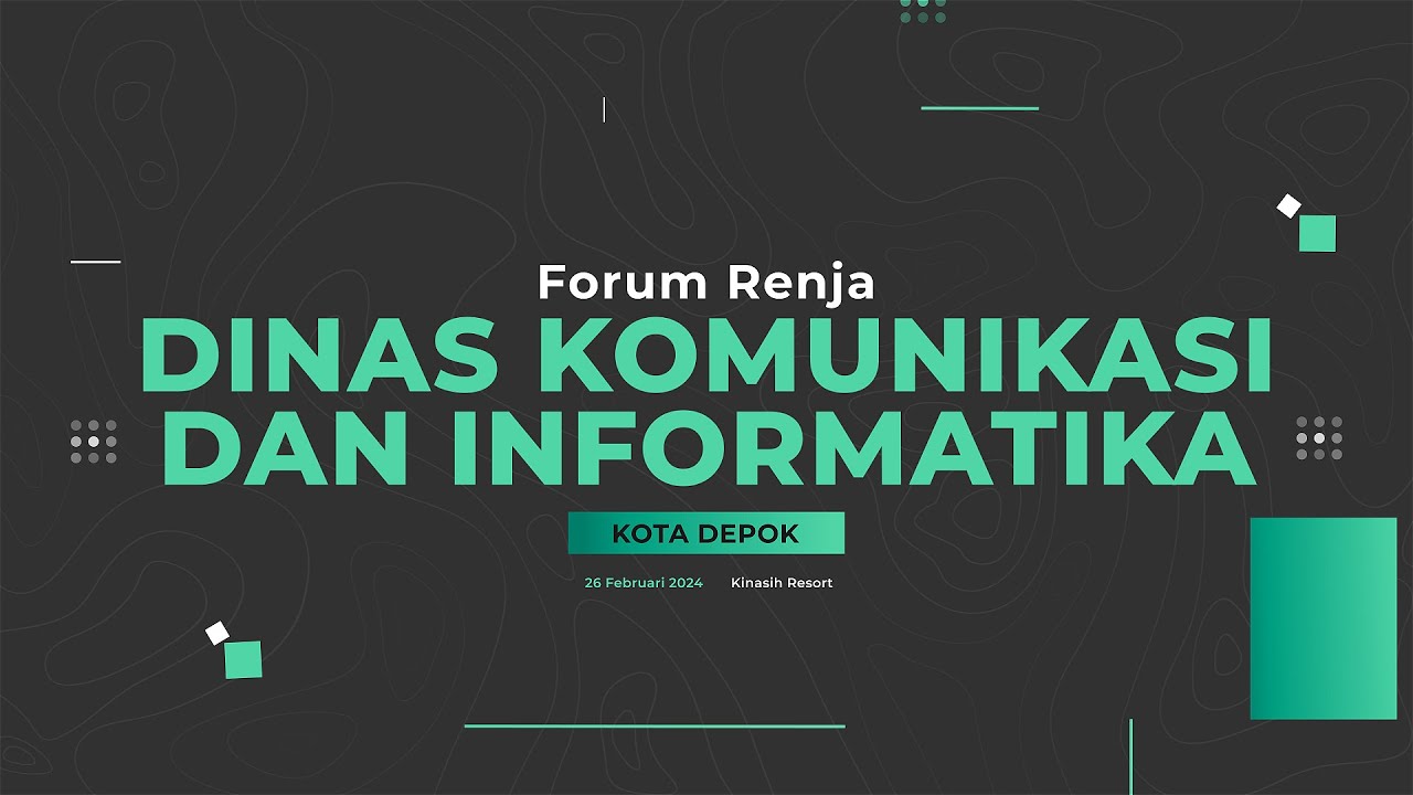 Forum Renja DInas Komunikasi dan Informatika Kota Depok - YouTube