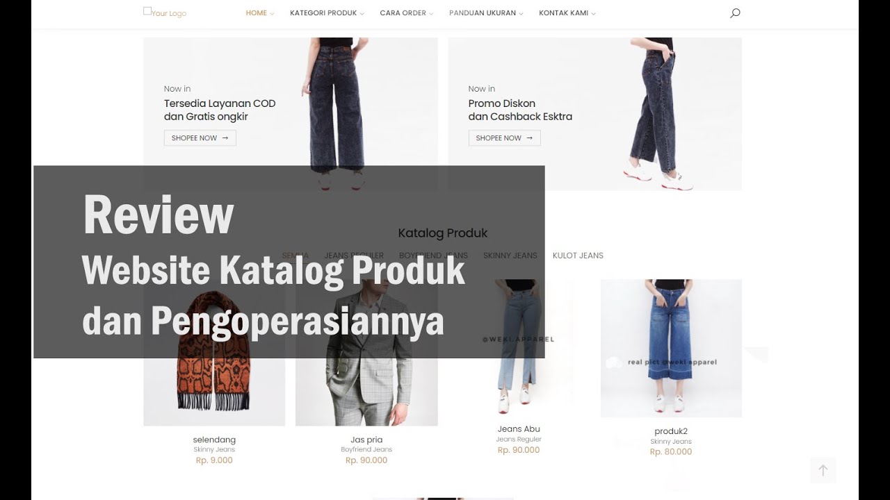 Review Website Katalog Produk dan Cara Manajemen Website - YouTube