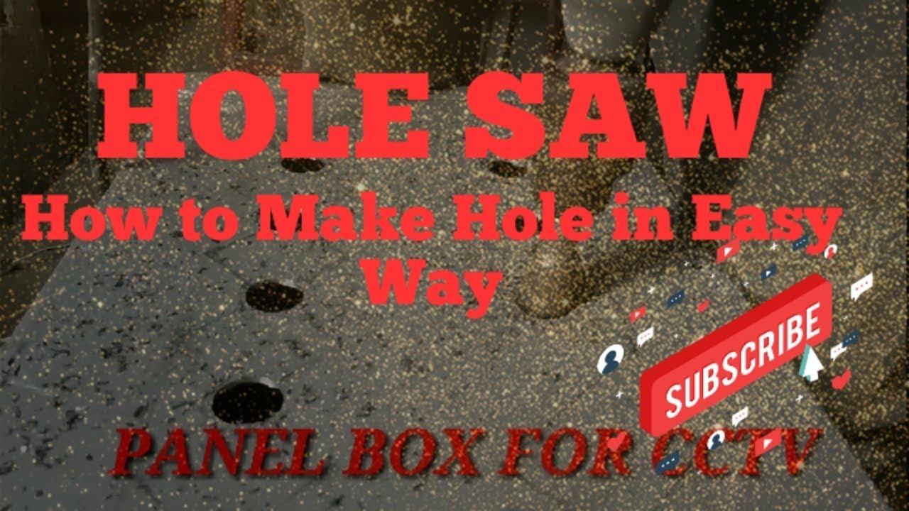 HOLE SAW 1/2 ( HOW TO MAKE HOLE IN THE PANEL BOX IN EASY WAY) - YouTube