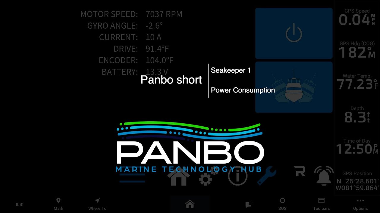 Panbo Short: Seakeeper 1 power consumption - YouTube