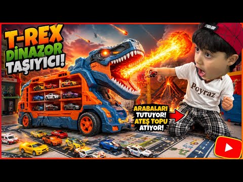 TREX POYRAZIN KÜÇÜK ARABALARINI YUTUYOR !!