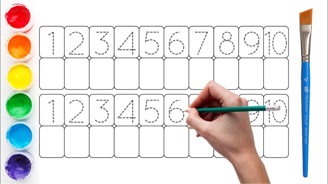 Learn Counting 1- 10 | Easy NumbersSong In English For Kids Beginners ...