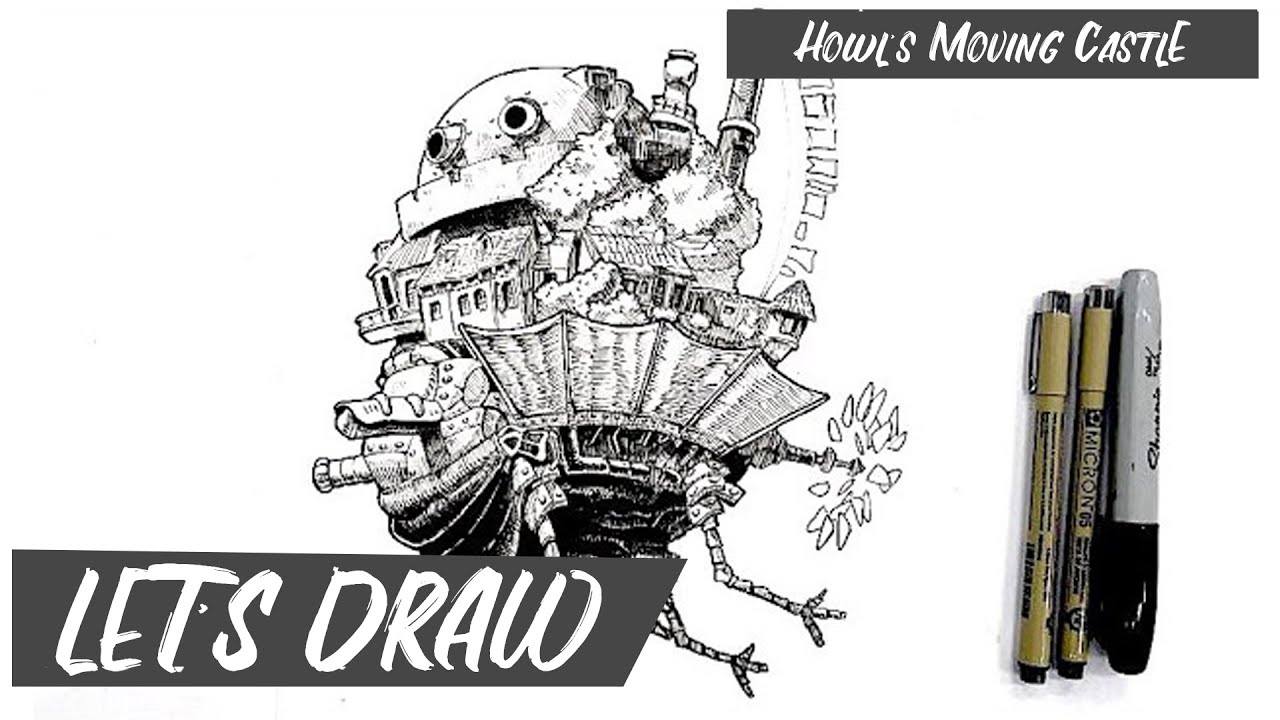 [Studio Ghibli] | Howl's Moving Castle | Drawing - YouTube