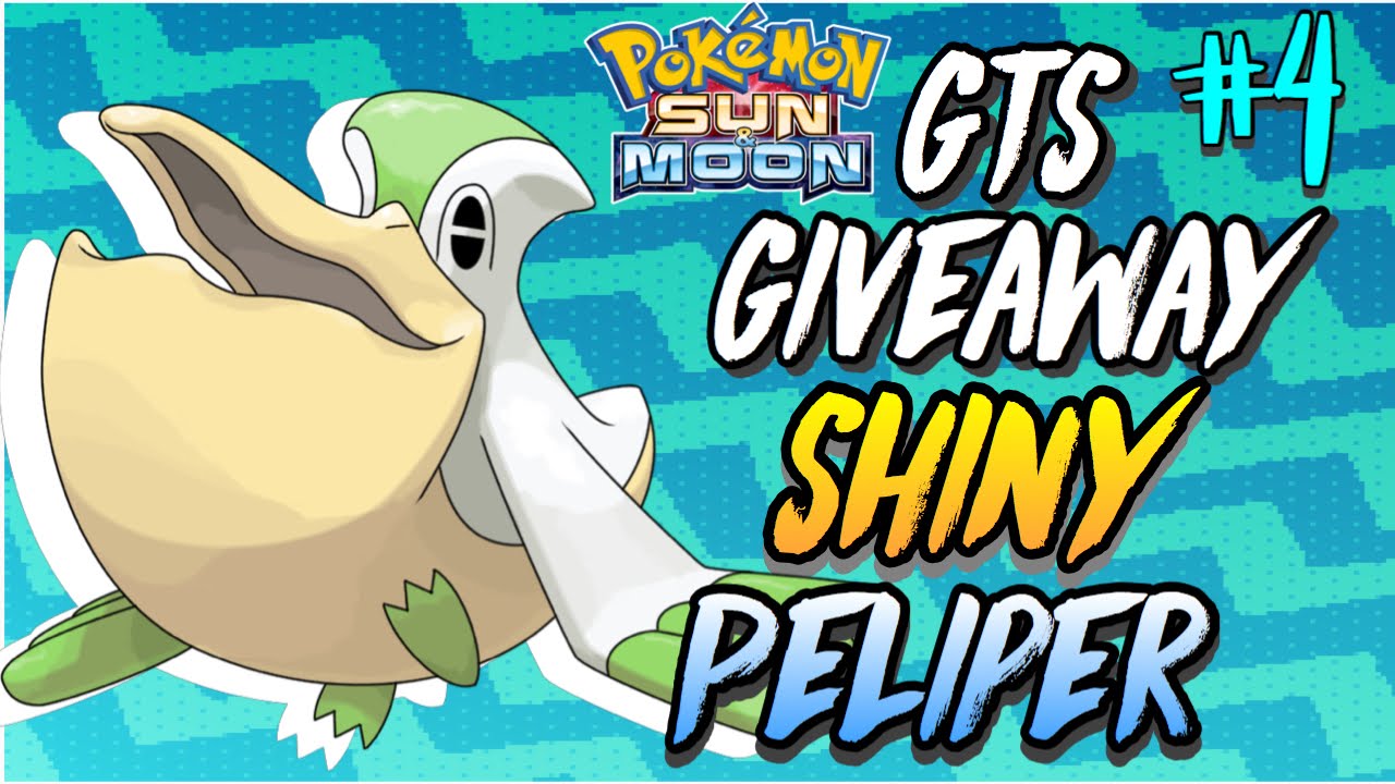 (CLOSED) Shiny Pelipper GTS Giveaway! (EVERYONE WINS) | Pokemon Sun and ...