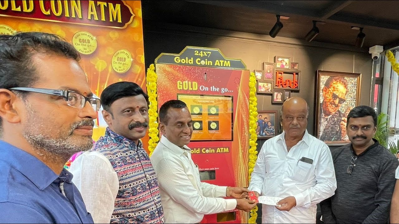 India's first gold coin ATM now at Saravanampatti - YouTube