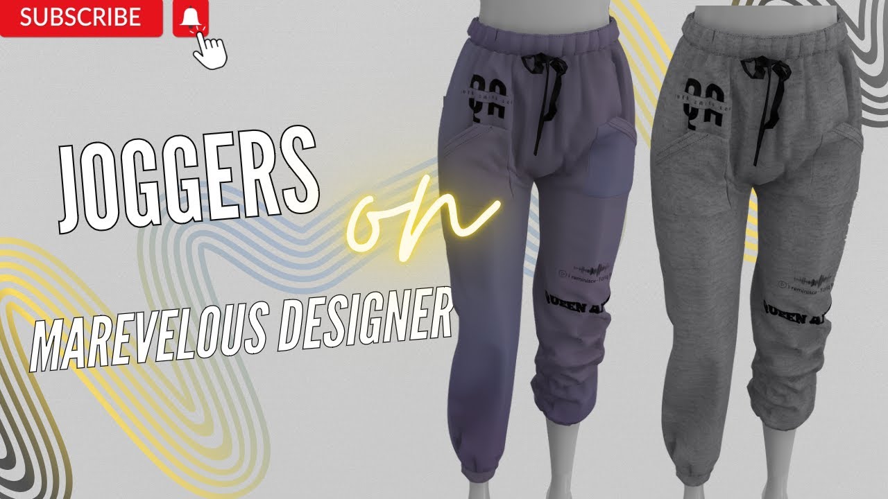 MARVELOUS DESIGNER SWEAT PANTS - YouTube
