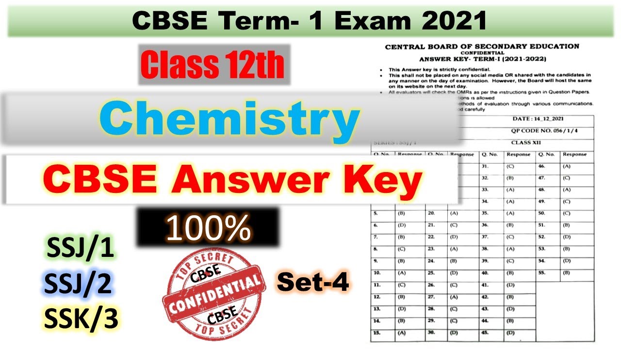 Chemistry Class 12 Answer Key Term 1 CBSE Exam 2021 SSJ 1 SSJ chemistry-class-12-answer-key-term-1-cbse-exam-2021-ssj-1-ssj
