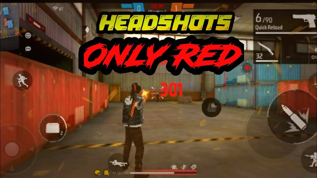 Only Red Free Fire desert god game play - YouTube
