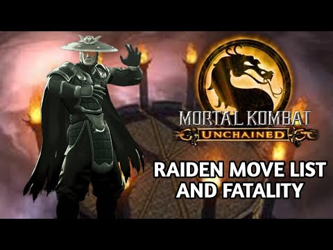 Mortal Kombat Unchained Raiden Move List And Fatality || PPSSPP Emulator Android ||