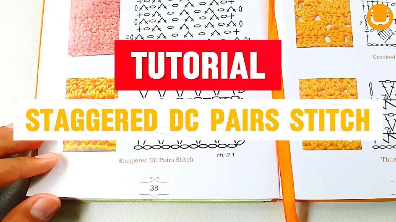 TUTORIAL STAGGERED DC PAIRS STITCH - YouTube