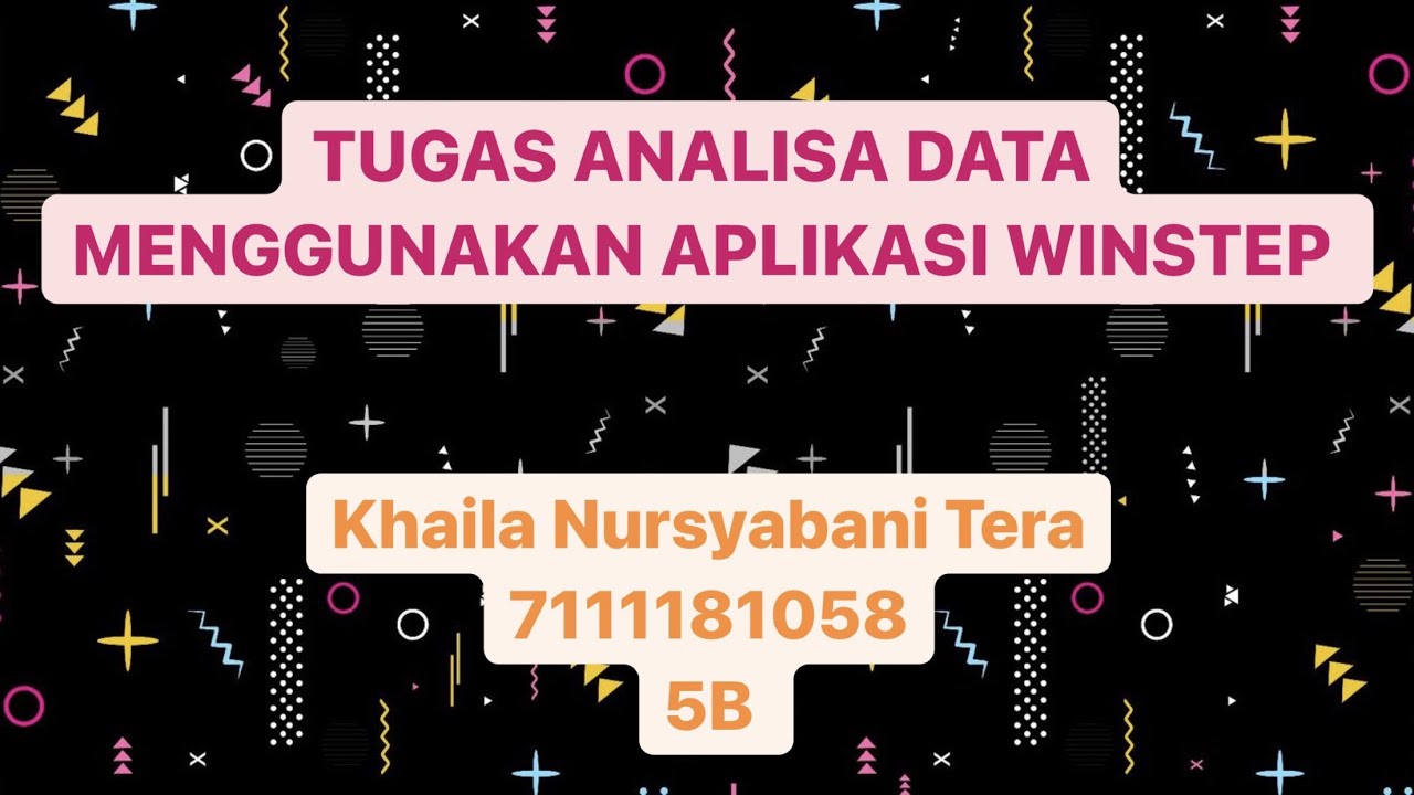 Menganalisa Data Menggunakan Winstep - YouTube