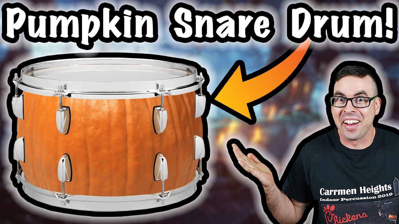We Turned a Pumpkin into a Snare Drum!!! - YouTube