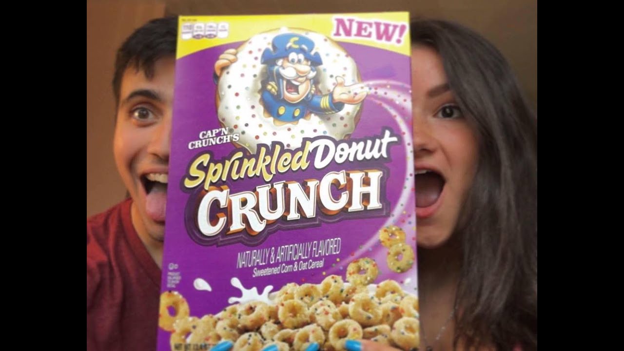 Captain Crunch's Sprinkled Donut Crunch Review - YouTube