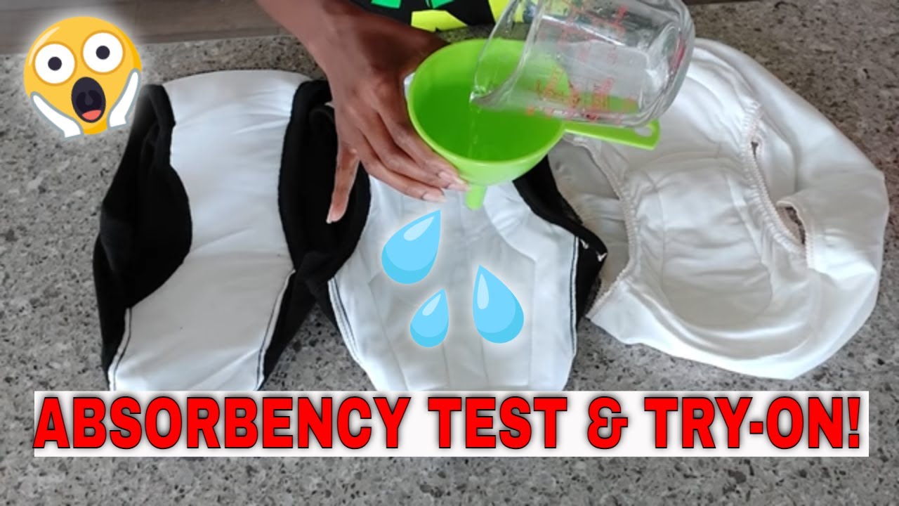 TRY ON & ABSORBENCY TESTS on Incontinence Briefs CARER (must watch) 15% ...