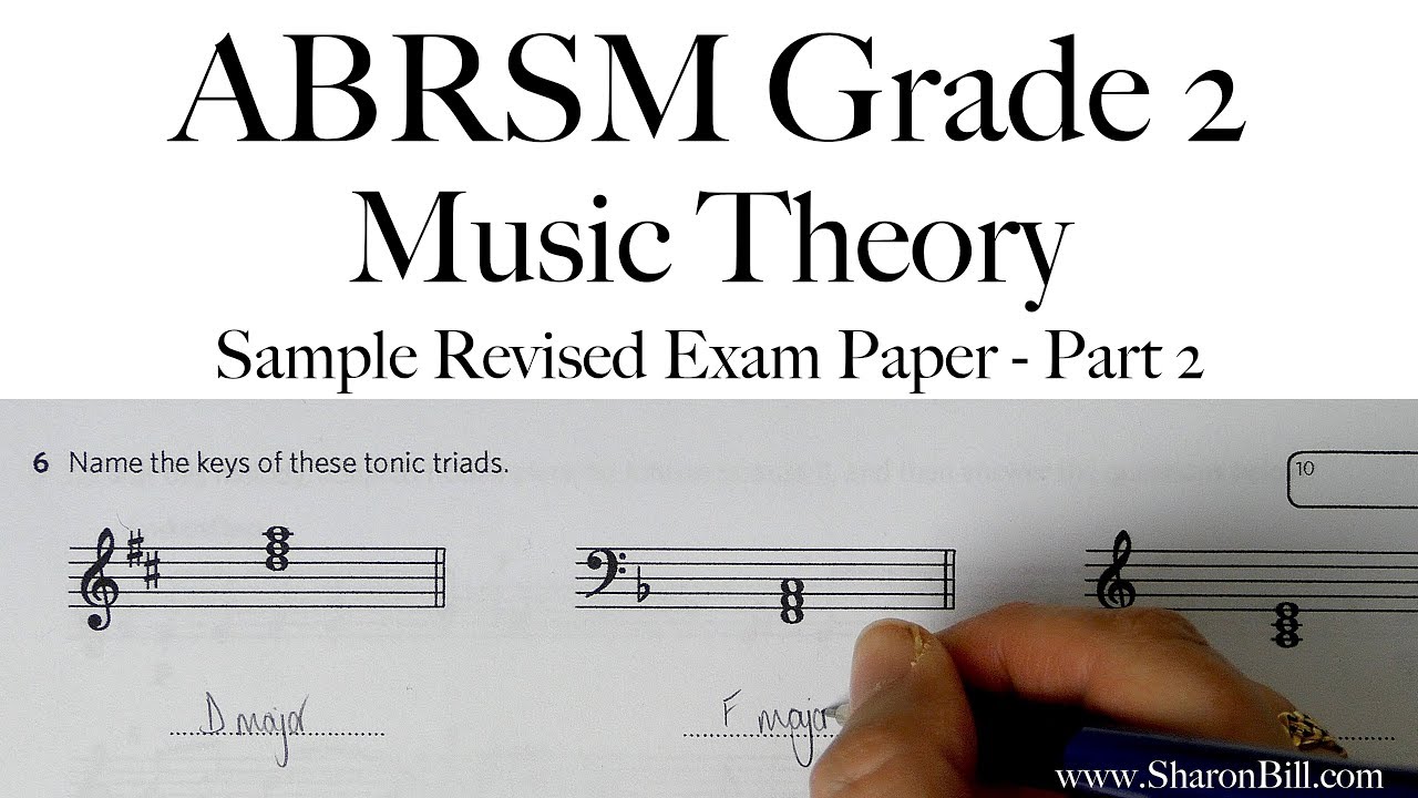 ABRSM Music Theory Grade 2 Sample Revised Exam Paper Part 2 with Sharon ...