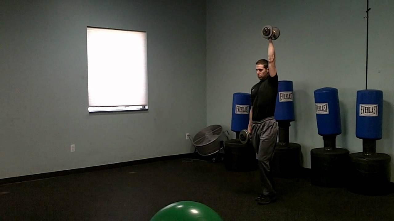 Dumbell Cross-walk - YouTube