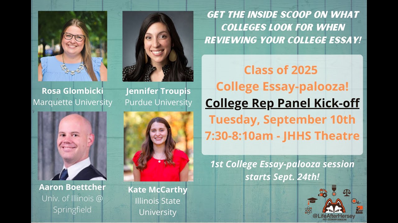 College Essay-palooza College Rep Kick-Off Panel (9.10.24) - YouTube
