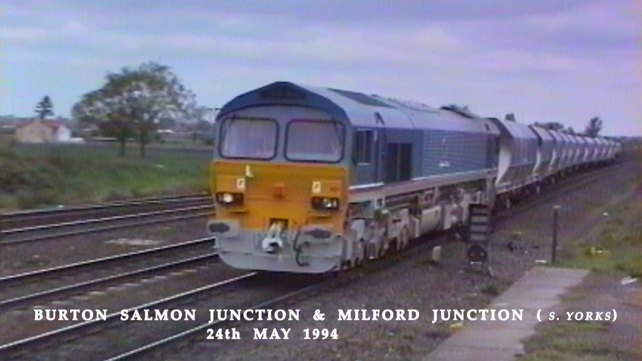 BR in the 1990s Burton Salmon Junction & Milford Junction on 24th May ...