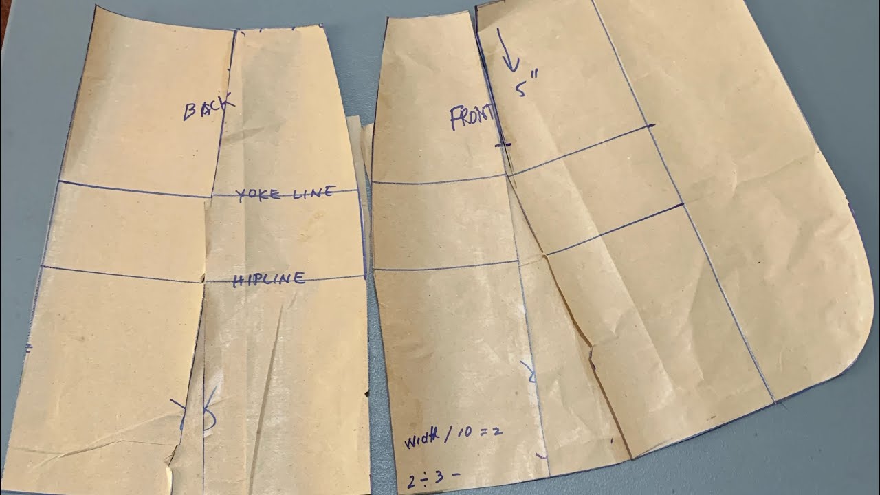 WRAP AROUND SKIRT WITH OUT DART.. PATTERN MAKING TUTORIAL - YouTube