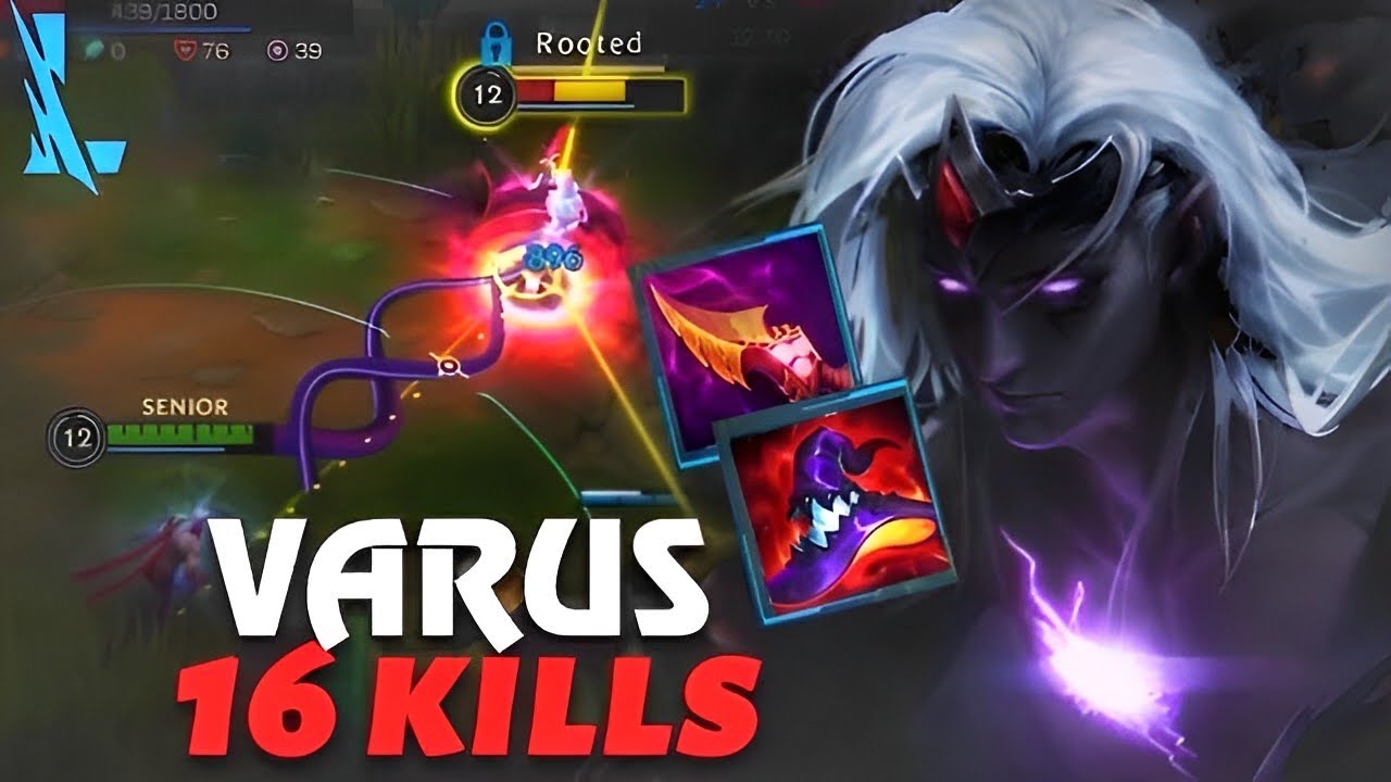 VARUS AP DEALS TONS OF DAMAGE ( 100% PERFOMANCE ) - League of Legends ...