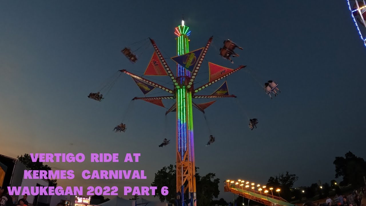 Vertigo Ride At Kermes Carnival Waukegan 2022 Part 6 - YouTube
