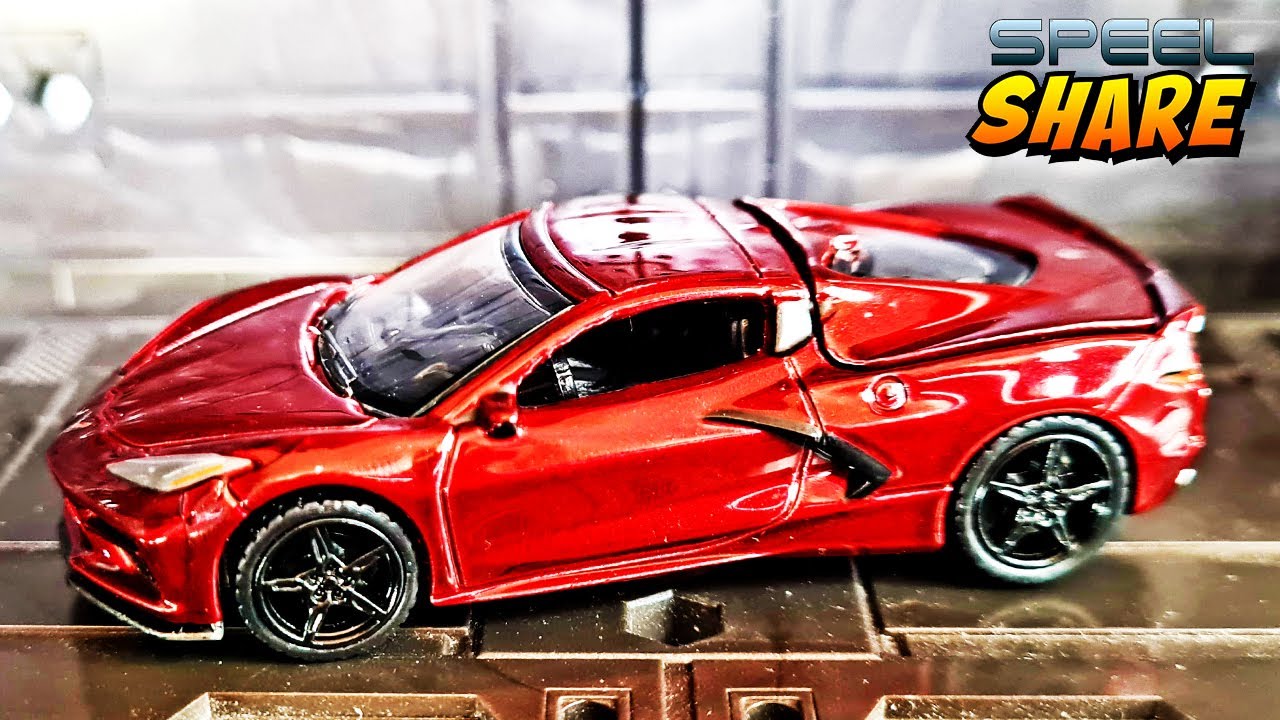 Auto World 2020 Chevy Corvette Long Beach Red Metallic - YouTube