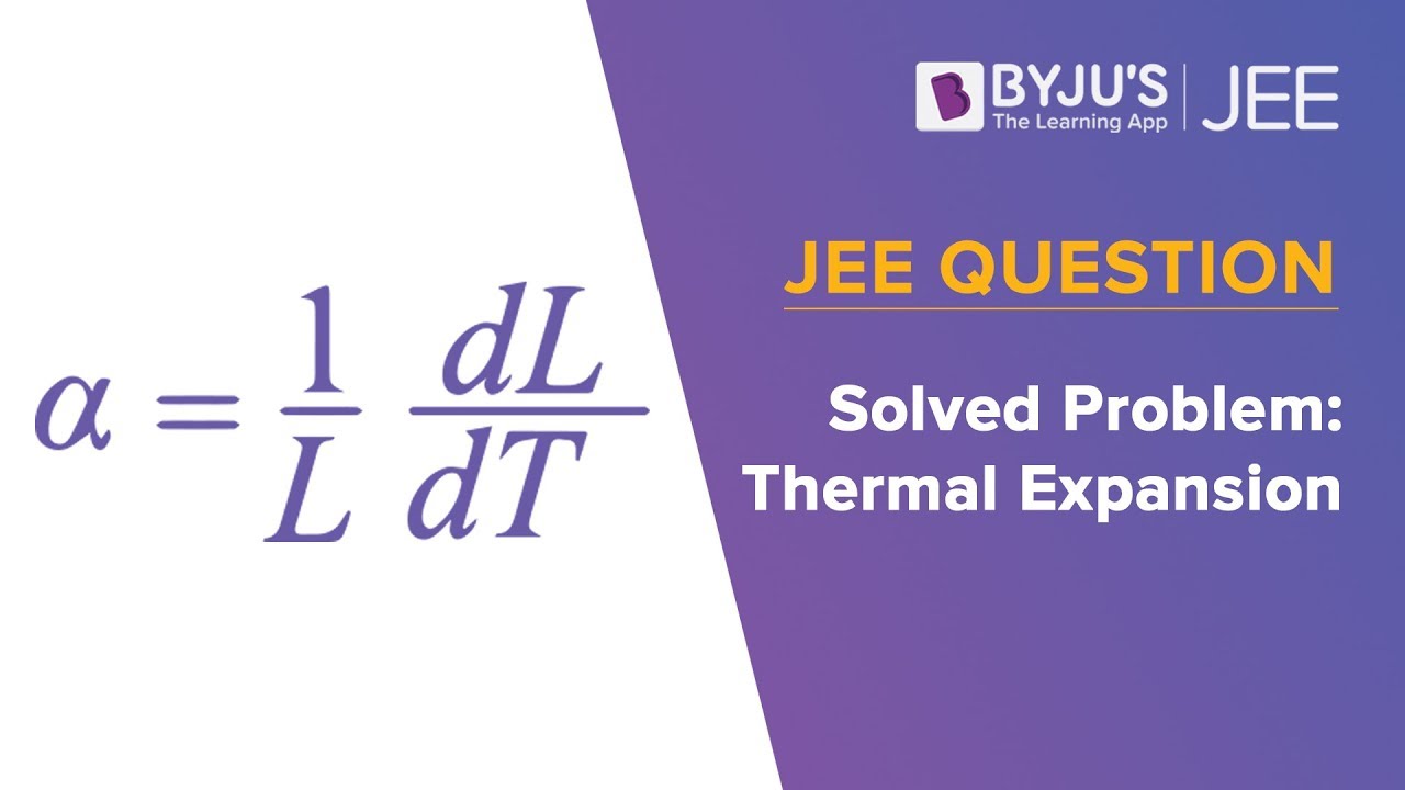 Problem on Thermal Expansion | JEE Question | Physics - YouTube