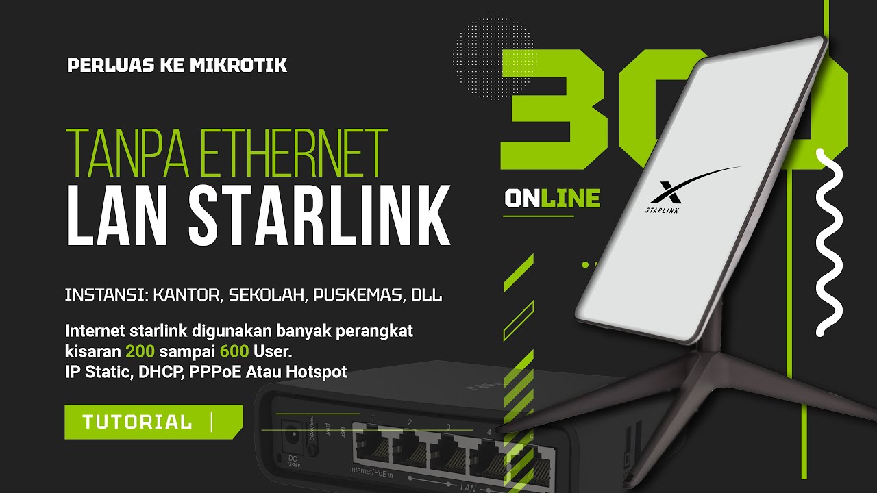 HEMAT BIAYA MEMPERLUAS WIFI STARLINK TANPA ETHERNET LAN - Mikrotik ...