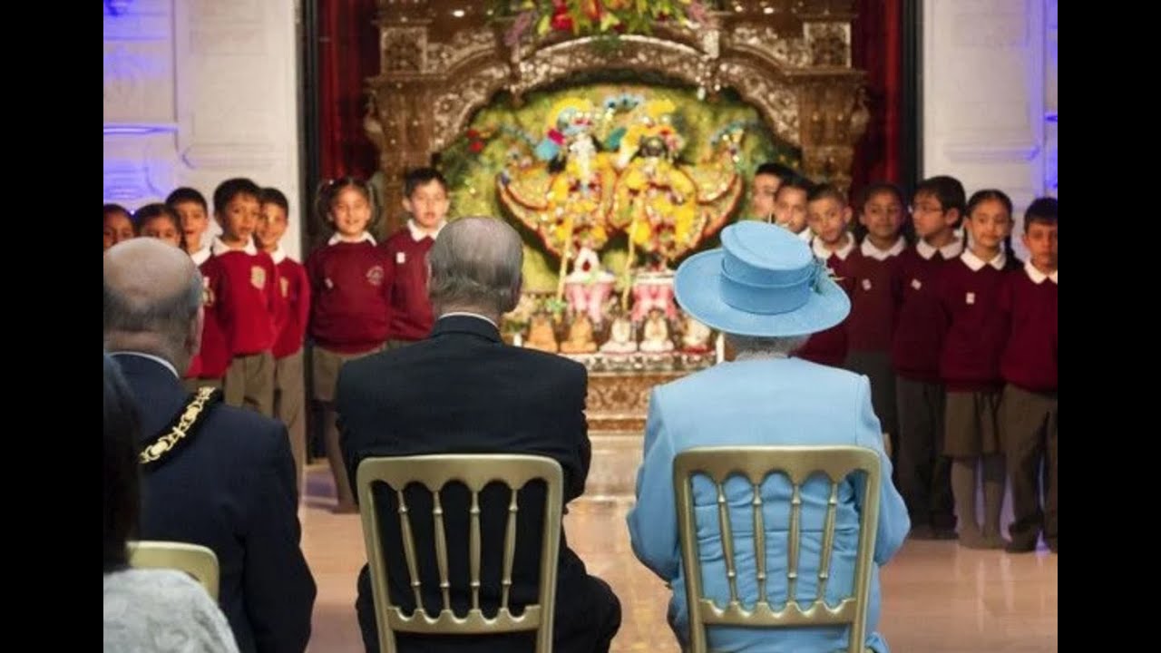BDC | News: Prayers for Her Majesty The Queen from ISKCON, UK - YouTube