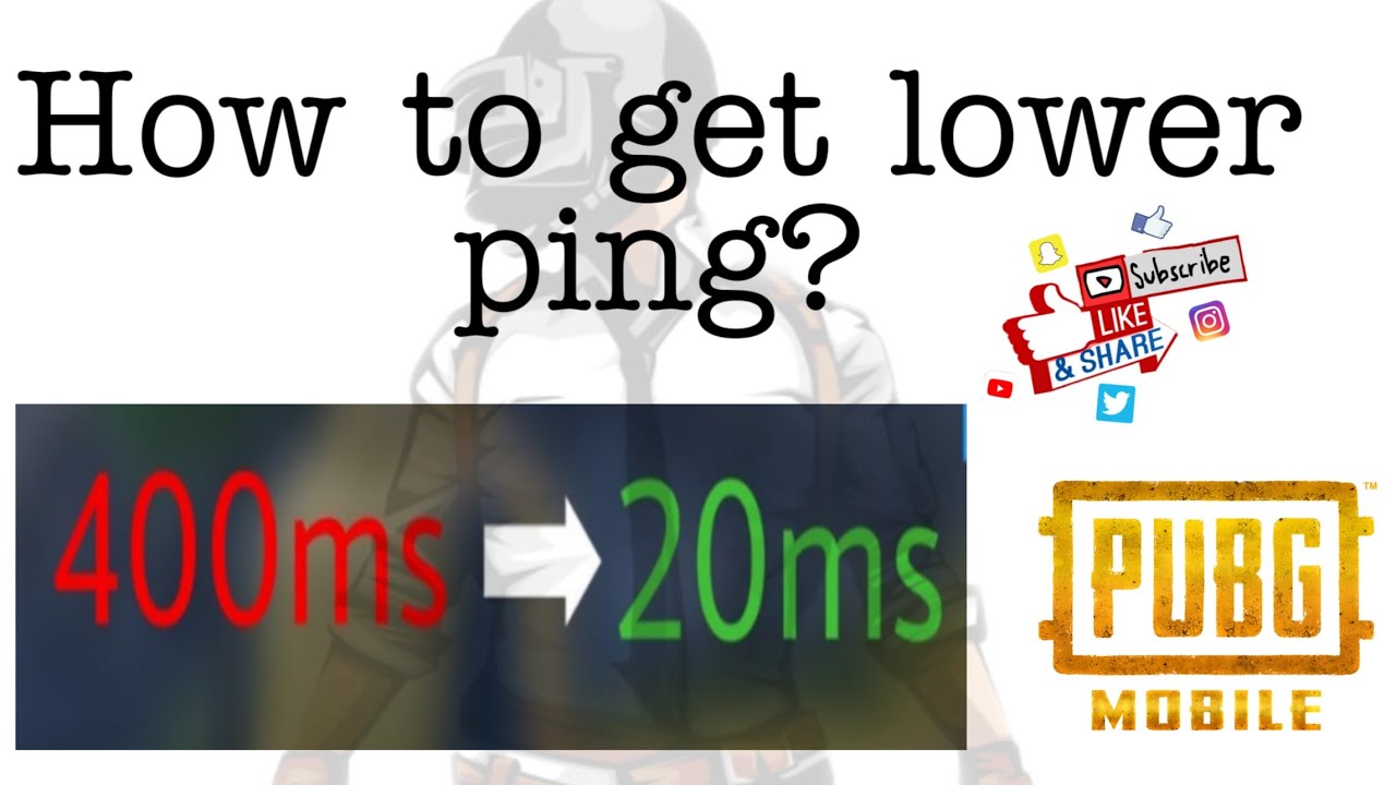 How to get lower ping in PUBG in Asia server upto 50ms | 100% working ...