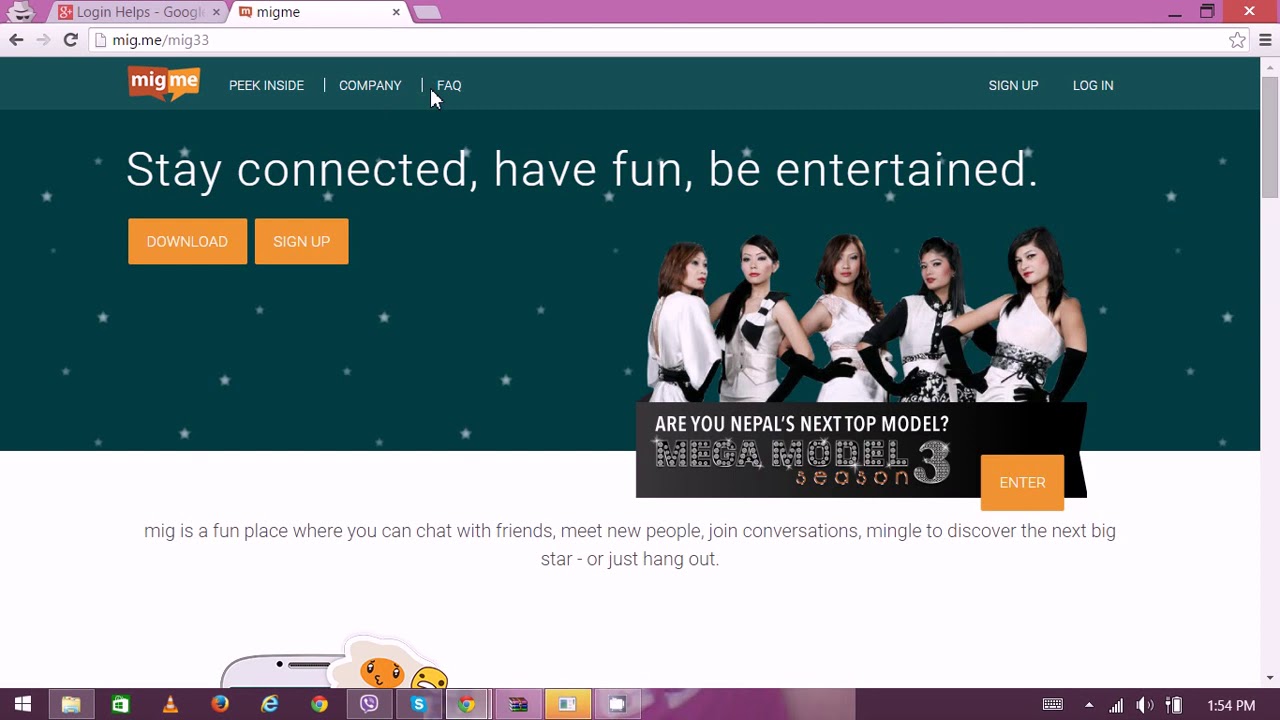 Mig33 Login page MigMe Login Mig33 Chat - YouTube