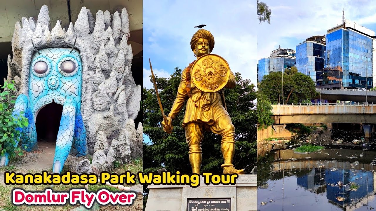 Kanakadasa Park Walking Tour | Domlur Fly Over | Bengaluru Beautiful ...