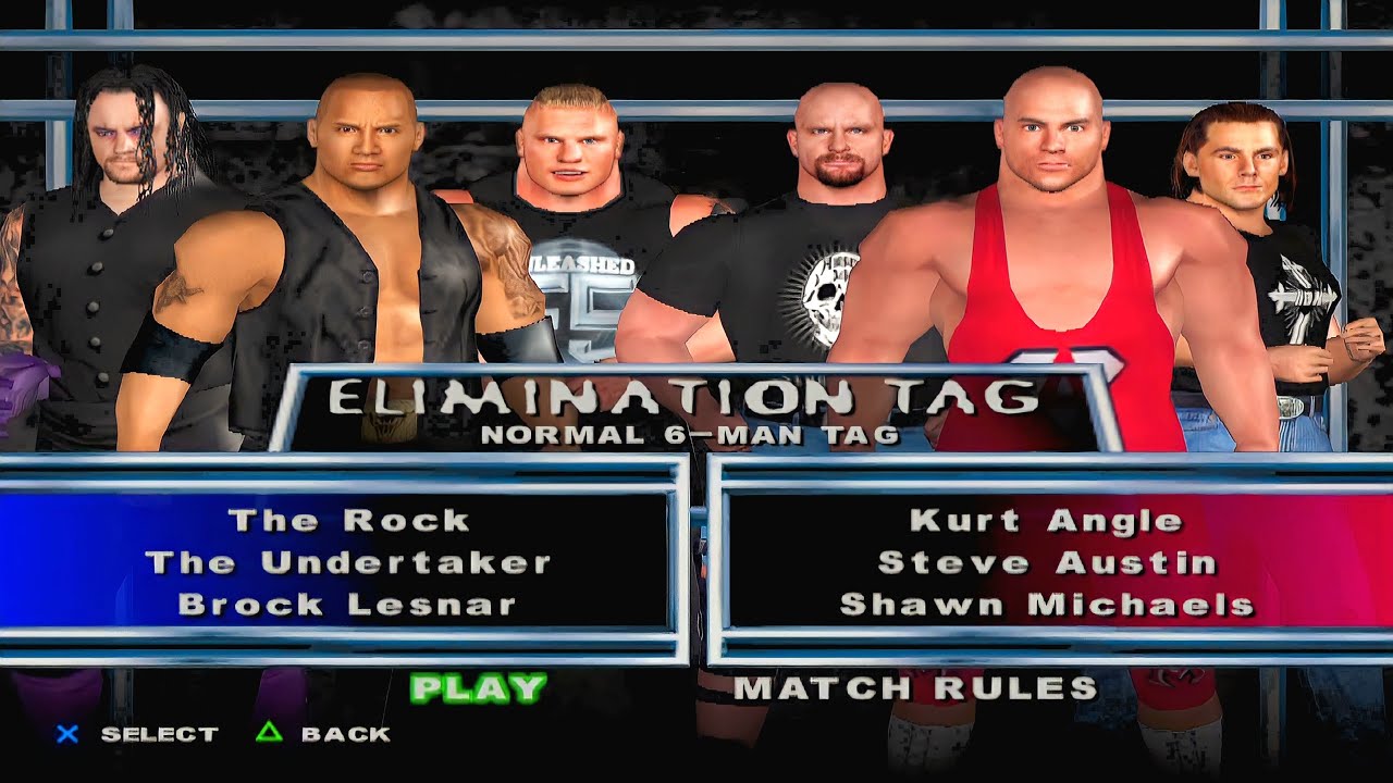 wwe smackdown! here comes the pain | elimination tag ‼️ - YouTube
