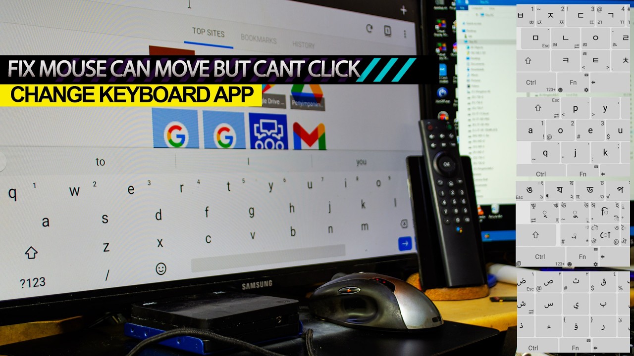 Mouse can move but not click on Android TV Virtual Keyboard - YouTube