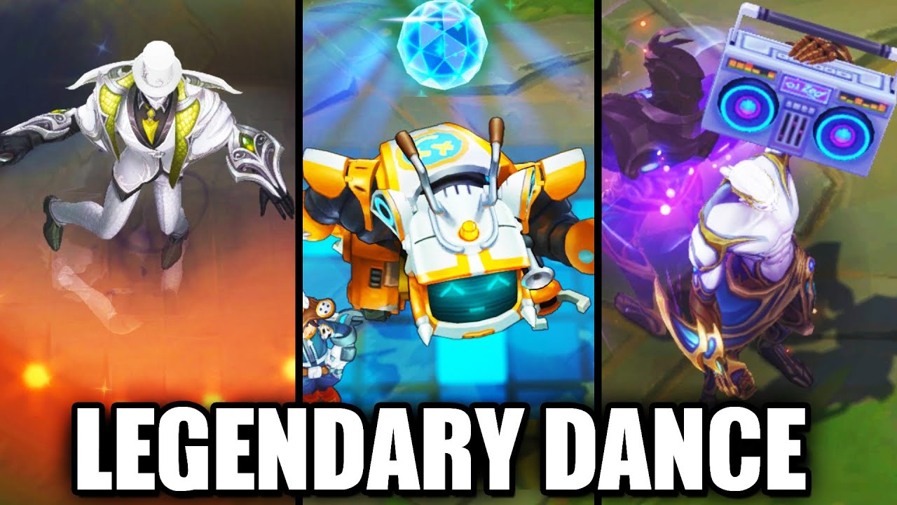 ALL LEGENDARY SKINS DANCE ANIMATIONS | League of Legends - YouTube